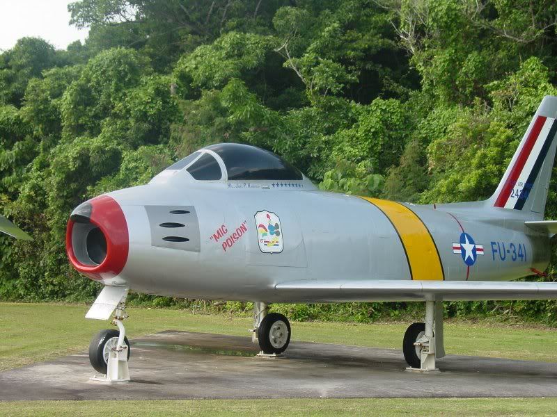 F-86 & F-4C static birds - Kadena AB, Okinawa - Small Scale Military Headquarters